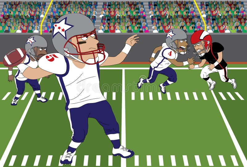 Football Throw stock vector. Illustration of stadium - 14329605