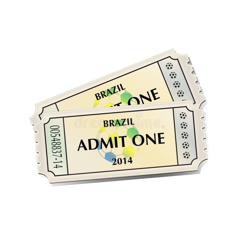 Football tickets editorial stock image. Illustration of ball - 40768919
