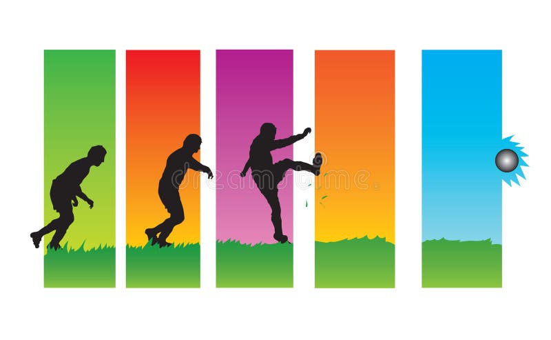 Football Time stock vector. Illustration of people, playing - 5618351