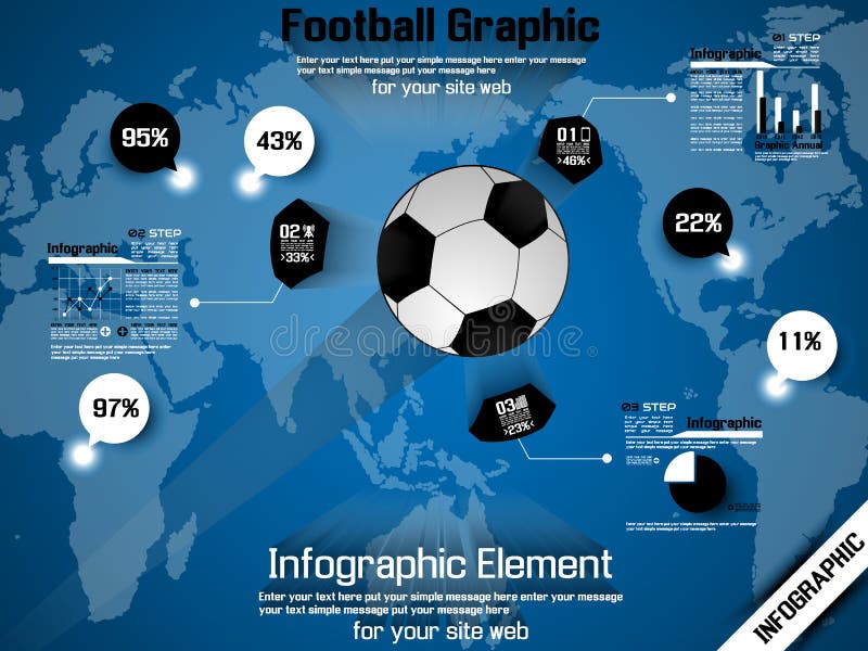 Football Timeline Infographic Stock Vector - Illustration of label ...