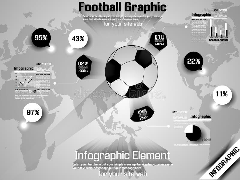 Football Timeline Infographic Stock Vector - Illustration of label ...