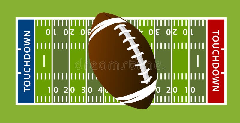 Football Field Touchdown Stock Illustrations – 6,351 Football Field ...