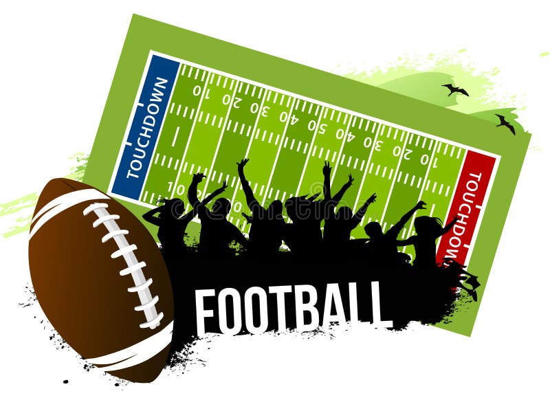 Football Field Touchdown Stock Illustrations – 6,351 Football Field ...