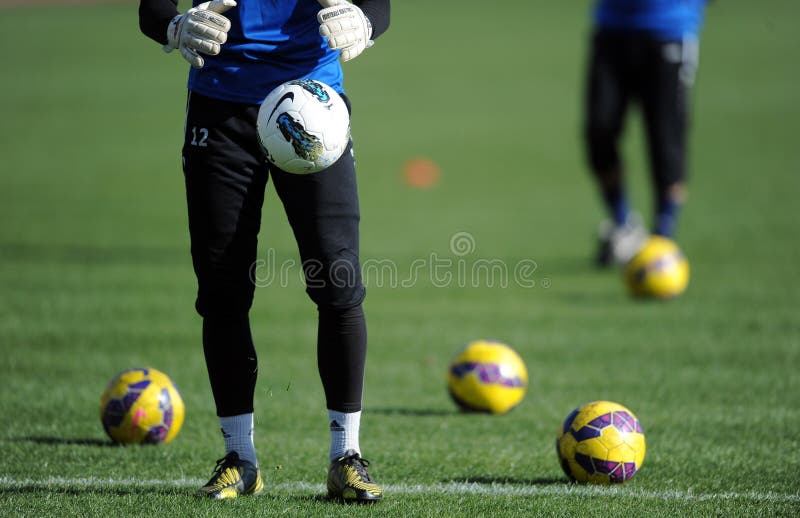 Football training editorial stock image. Image of goal - 52689399