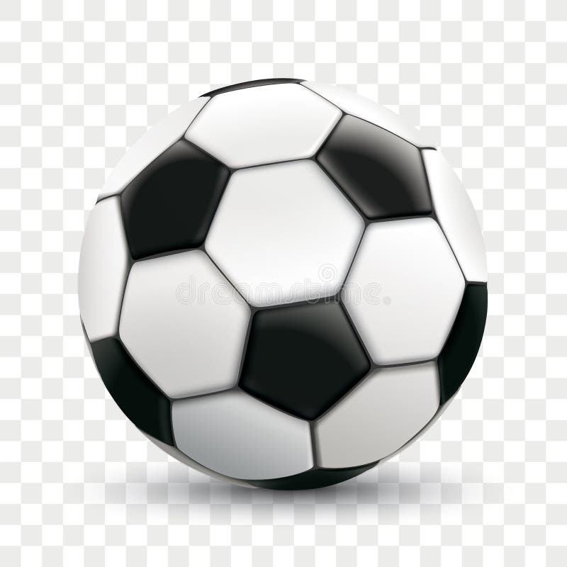 Football on Transparent Background-Vector Illustration Stock Vector ...