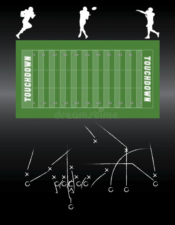 Football Field Drawing Stock Illustrations – 7,555 Football Field ...