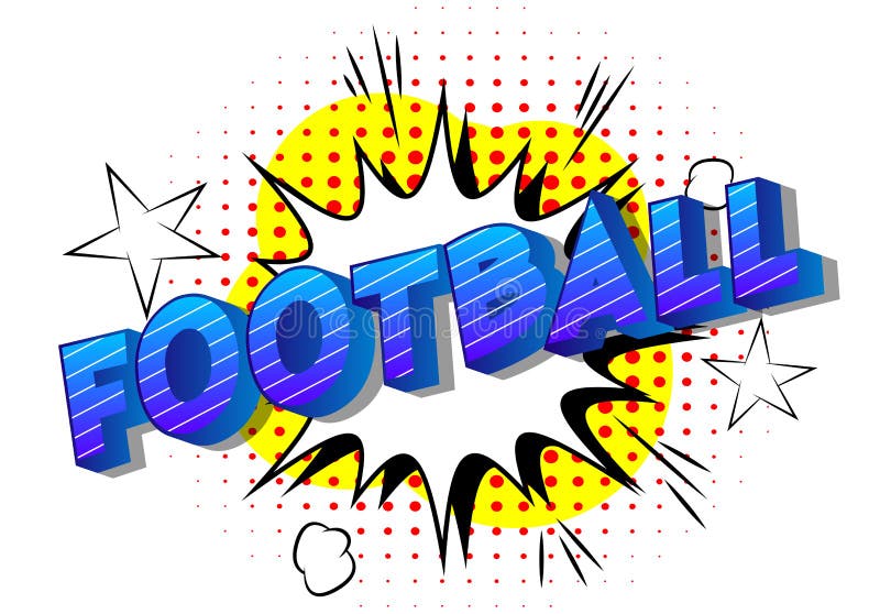 Football - Comic Book Style Words. Stock Vector - Illustration of book ...