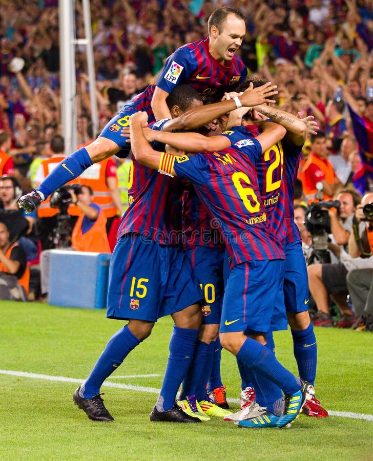 Footballers Celebrating a Goal Editorial Image - Image of enjoy ...