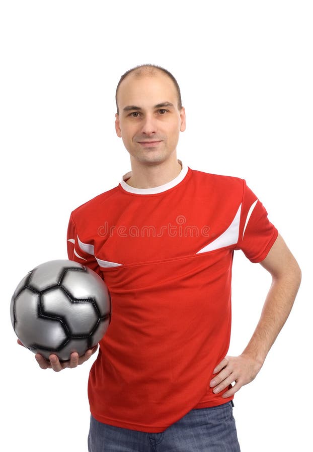 Footballeur image stock. Image du allumette, attrayant - 12923927