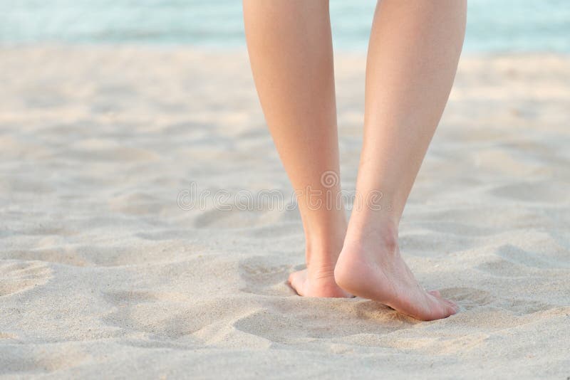 Footbeach stock image. Image of concept, female, nature - 96523019