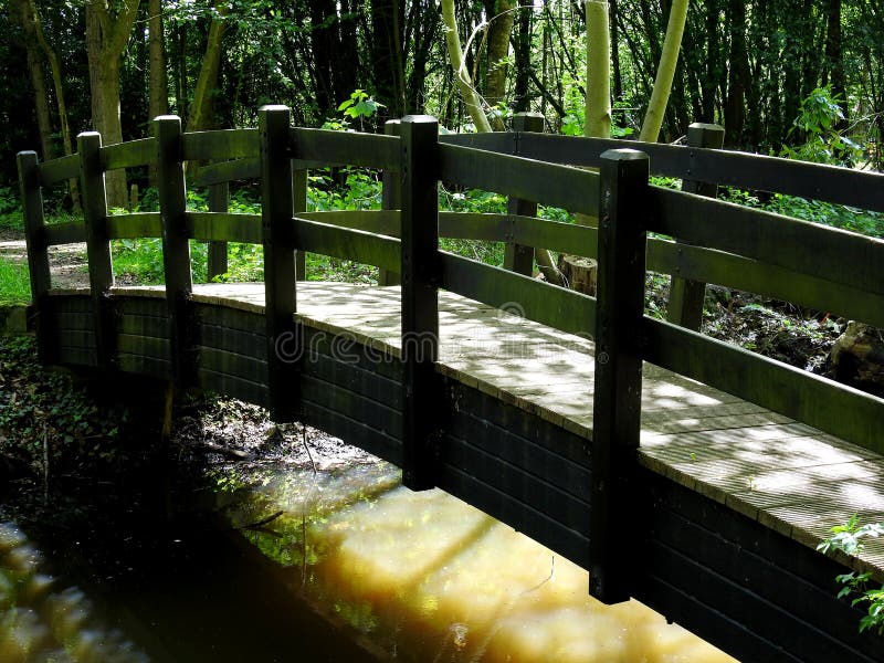 Footbridge over river stock image. Image of outside, crossing - 91934893