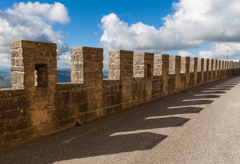 Footbridge over the walls stock image. Image of ages - 27935451