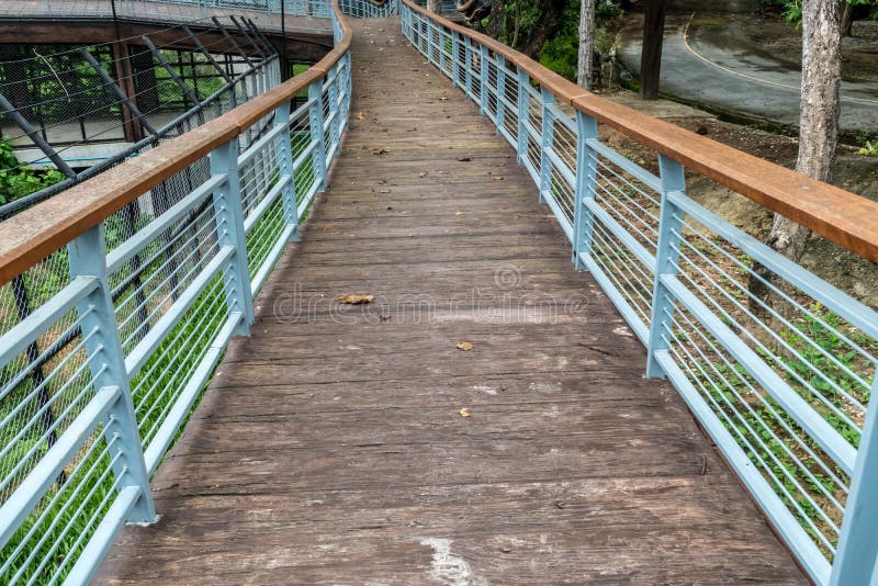 Footbridge in the park stock photo. Image of forest, tropical - 77786840