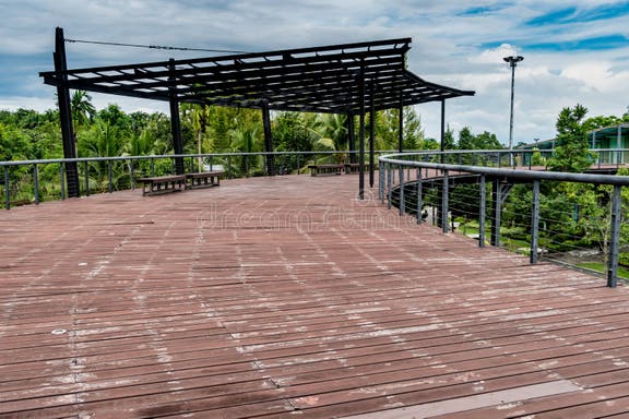 Footbridge in the park stock image. Image of walk, walkway - 79949719