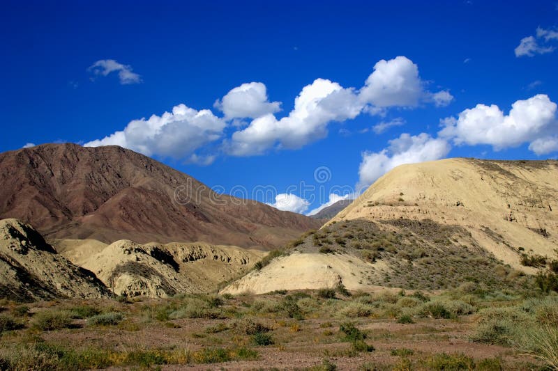 Foothills stock photo. Image of rolling, asia, clouds - 13668966