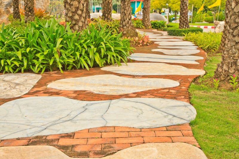 Footpath stock image. Image of land, pavement, autumn - 28140391