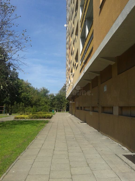Footpath stock image. Image of building, estate, apartment - 45003927