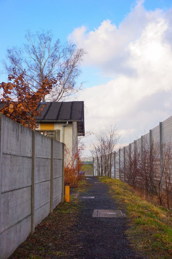 Path with barrier stock image. Image of outdoor, footpath - 44741471