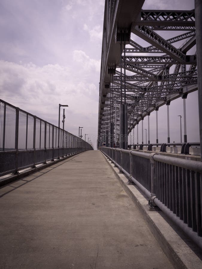 Footpath on a Bridge Over Water Stock Photo - Image of connecting ...