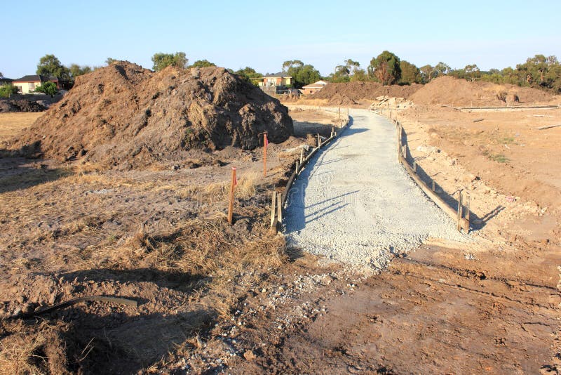 Footpath construction stock photo. Image of grass, outdoor - 29569658