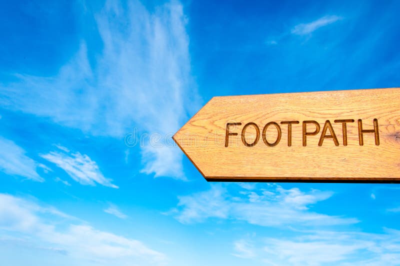Footpath direction sign stock photo. Image of hiking - 46032366