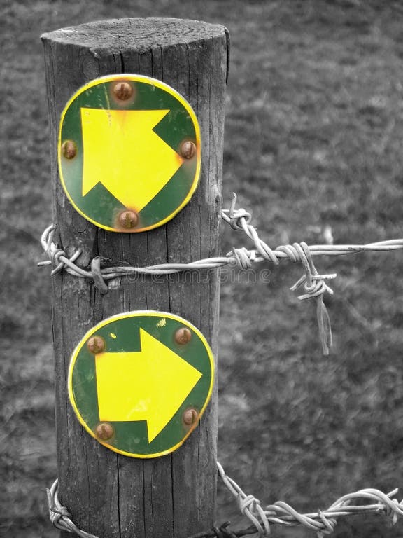 Footpath Directions stock image. Image of fence, white - 610597
