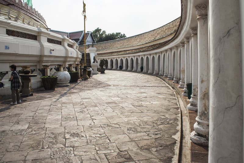 Footpath Inside Phra Pathom Chedi, Stock Photo - Image of architecture ...