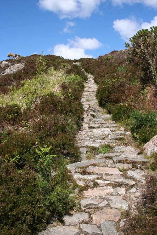 Footpath Leading Uphill stock image. Image of track, stone - 2751453