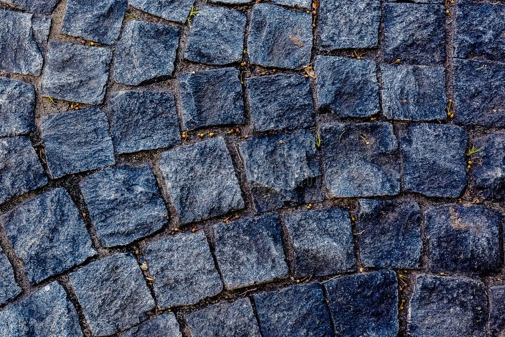 Footpath Lined with Colored Stone Small Size Stock Image - Image of ...