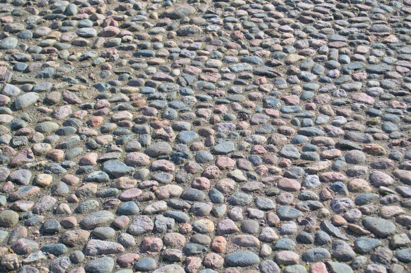 Footpath Lined with Pebbles Close-up, Natural Background Stock Photo ...