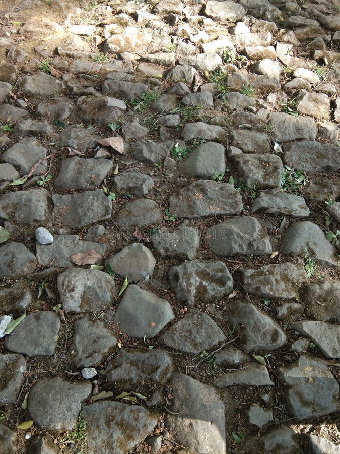 Footpath with Lined Stone Texture Stock Photo - Image of granite ...
