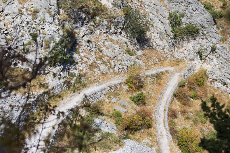 Mountain paths stock image. Image of blue, architecture - 103486661