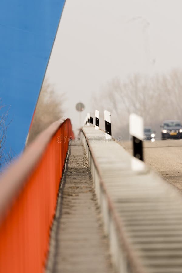 Footpath over a bridge stock image. Image of engineering - 86567517