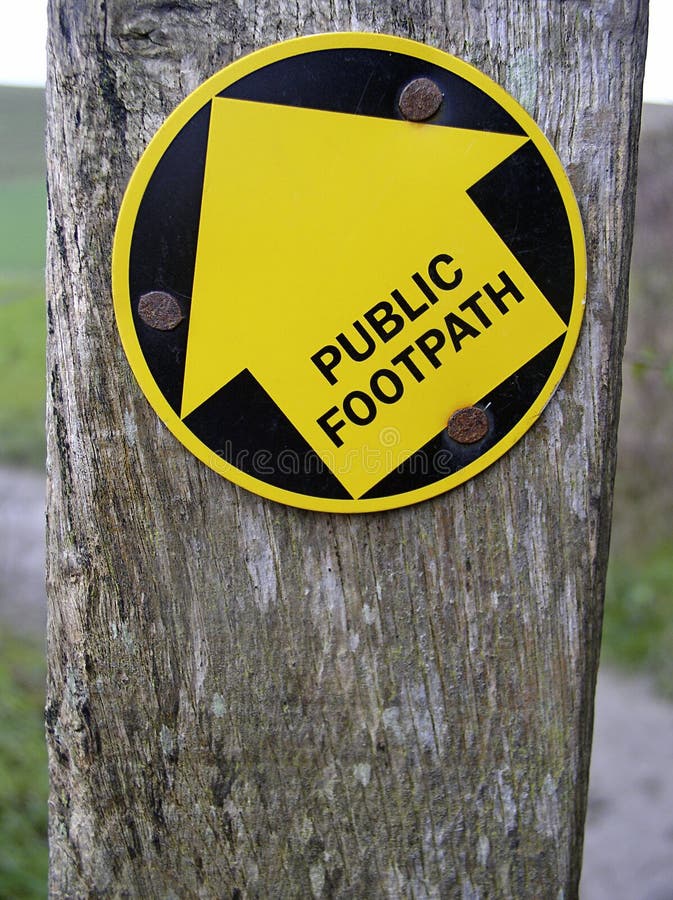 Footpath sign stock photo. Image of country, sign, muddy - 61962