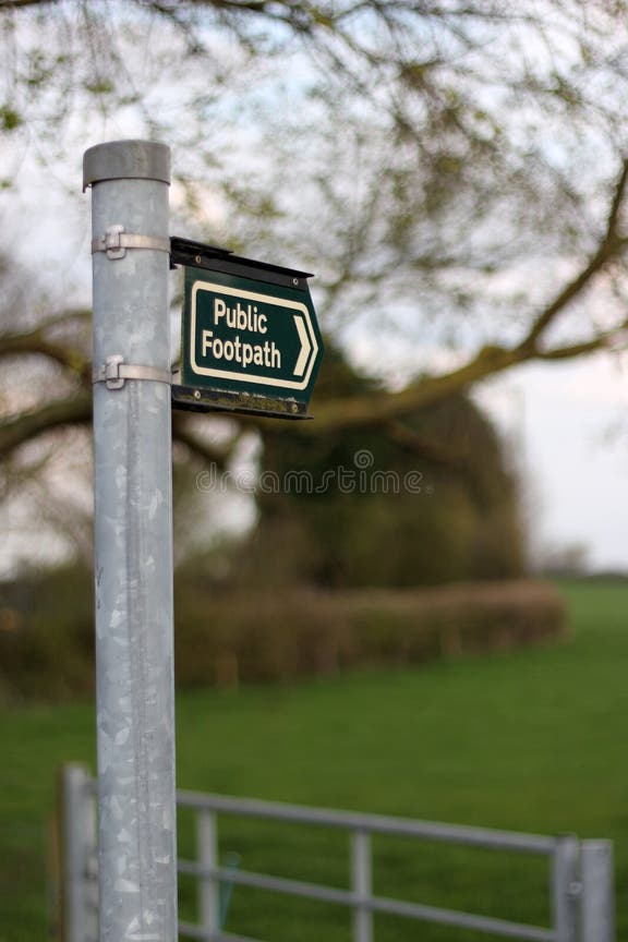 Footpath Sign stock photo. Image of post, sign, wood - 71683542