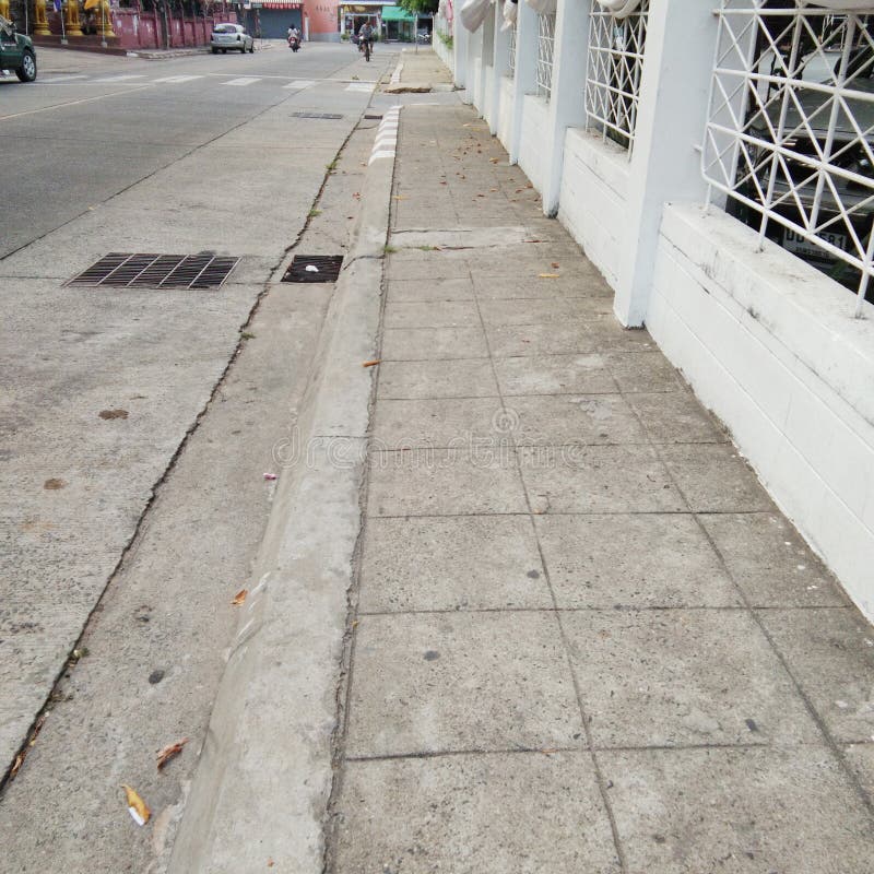 Footpath and street stock image. Image of city, road - 93201161