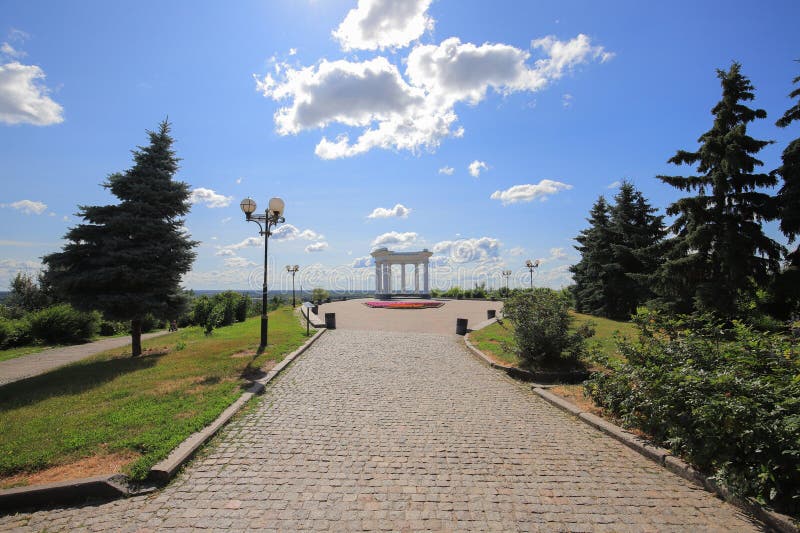 Footpath To the White Arbor in Poltava Stock Photo - Image of poltava ...