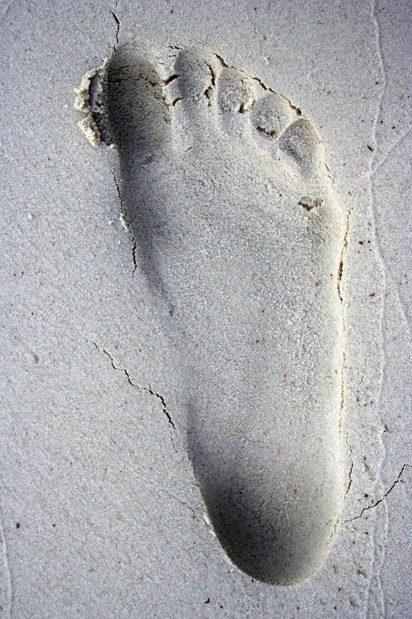 Footprint stock image. Image of journey, seaside, tracking - 1071303