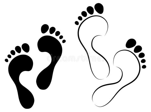 Toe Footprint Stock Illustrations – 12,236 Toe Footprint Stock ...