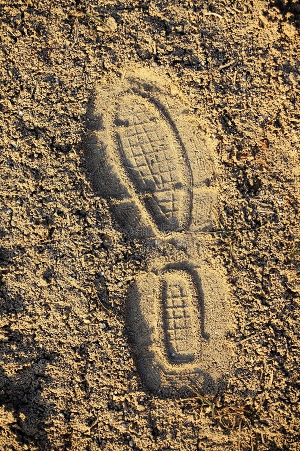 Footprint stock photo. Image of close, background, stride - 29554554