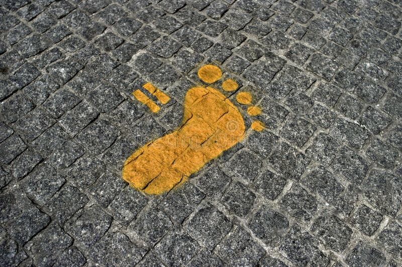 Footprint stock photo. Image of paint, artwork, footprint - 5505142