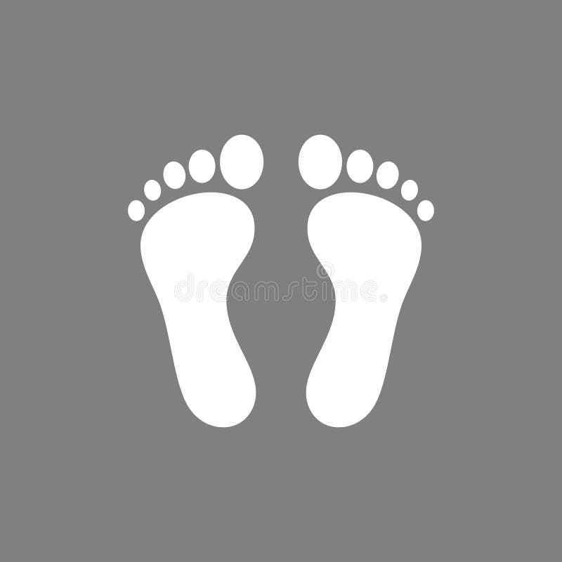 Footprint Icon Vector Design Symbol Stock Vector - Illustration of ...