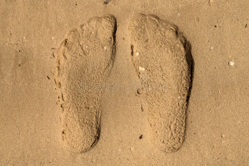 Footprint in the Desert, United Arab Emirates Stock Photo - Image of ...