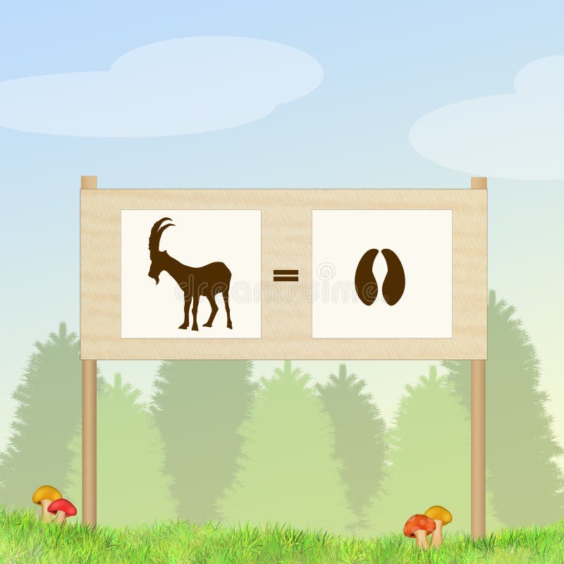 Goat Footprint Illustration, Drawing, Engraving, Ink, Line Art, Vector ...