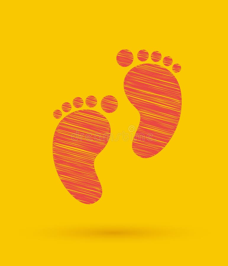 Footprint icon. stock vector. Illustration of computer - 42116096