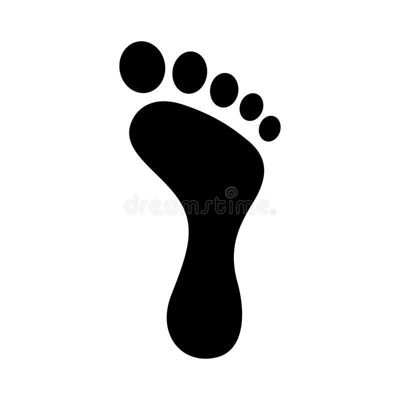 Footprint Icon, Footstep, Foot Imprint, Footprint Sticker Stock ...