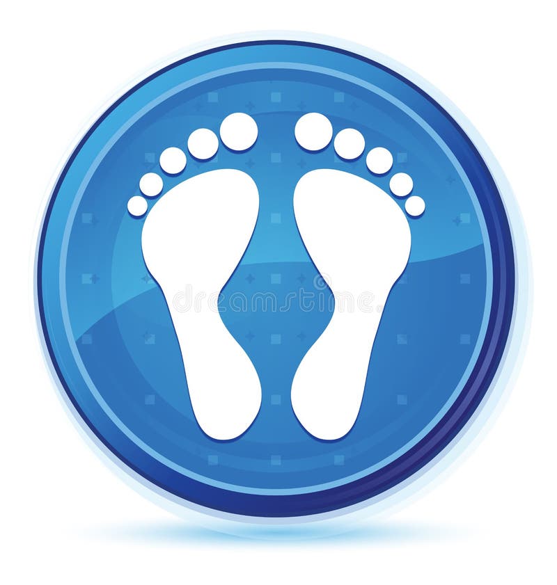 Footprint Icon Midnight Blue Prime Round Button Stock Vector ...