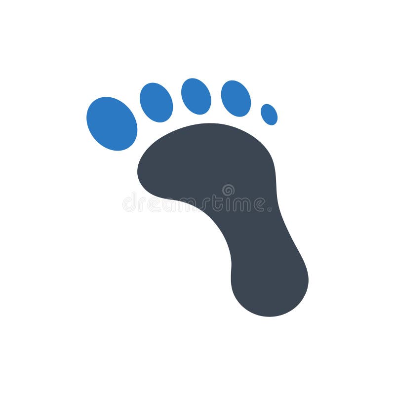 Footprint Icon. Simple Vector Graphics Stock Vector - Illustration of ...