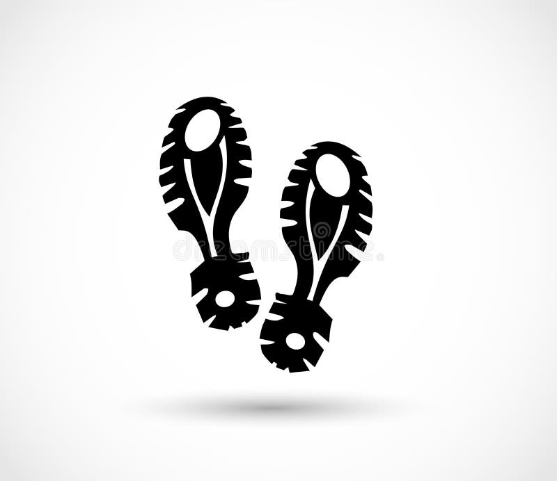Footprint set vector stock illustration. Illustration of footstep ...