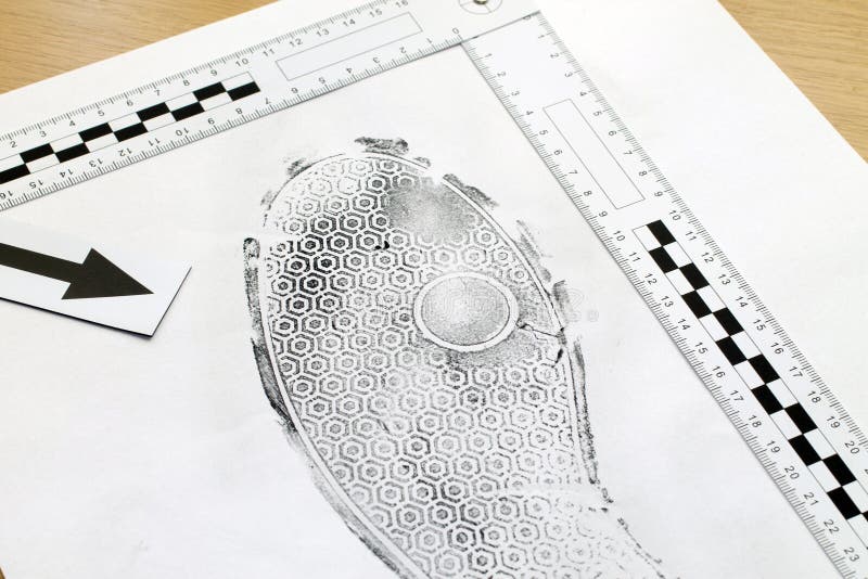 Footprint stock photo. Image of forensics, evidence, deduction - 39600200